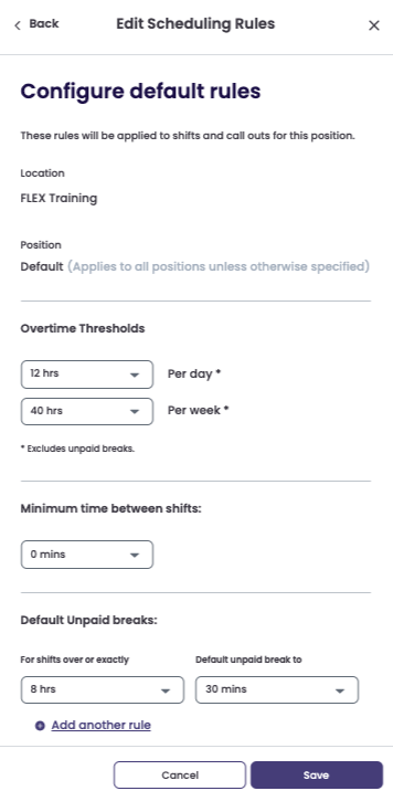 How can I view/ change my schedule’s default settings? – Accushield